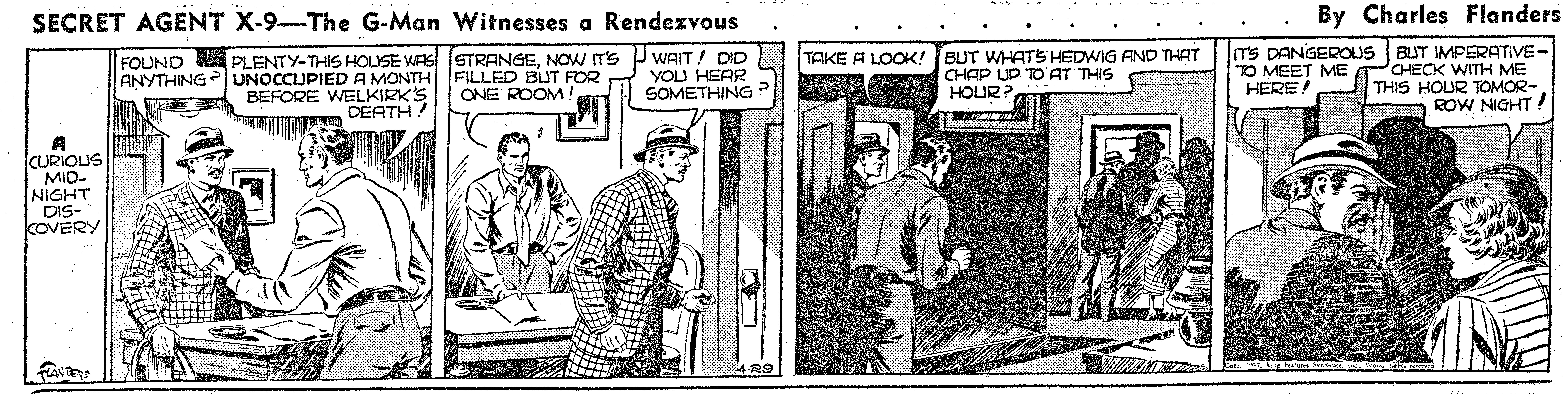 Secret Agent X-9 Comic Strip 1937-04-29 | Comics Kingdom