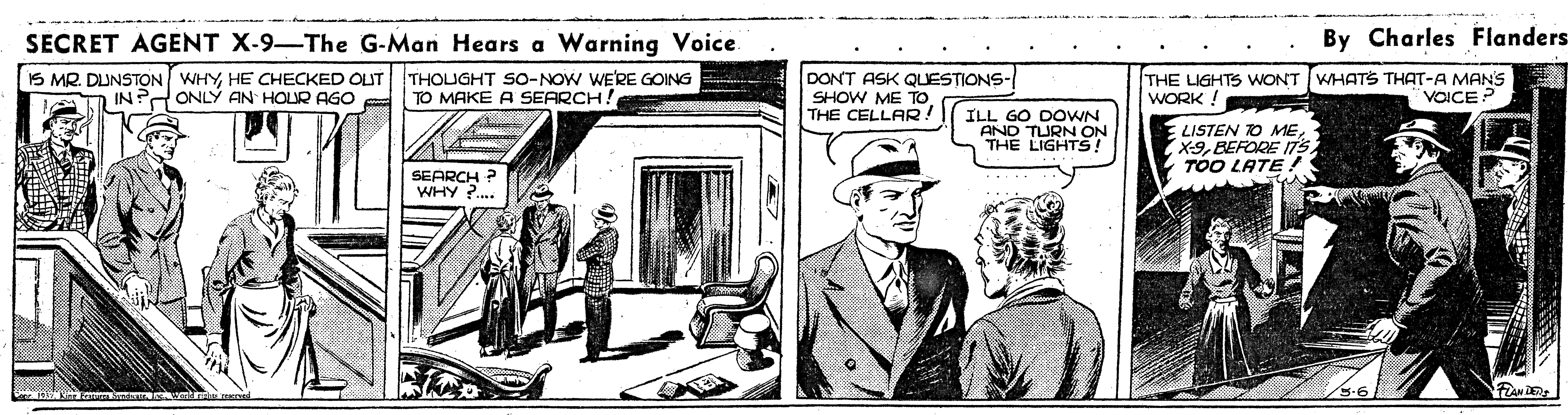 Secret Agent X-9 Comic Strip 1937-05-06 | Comics Kingdom