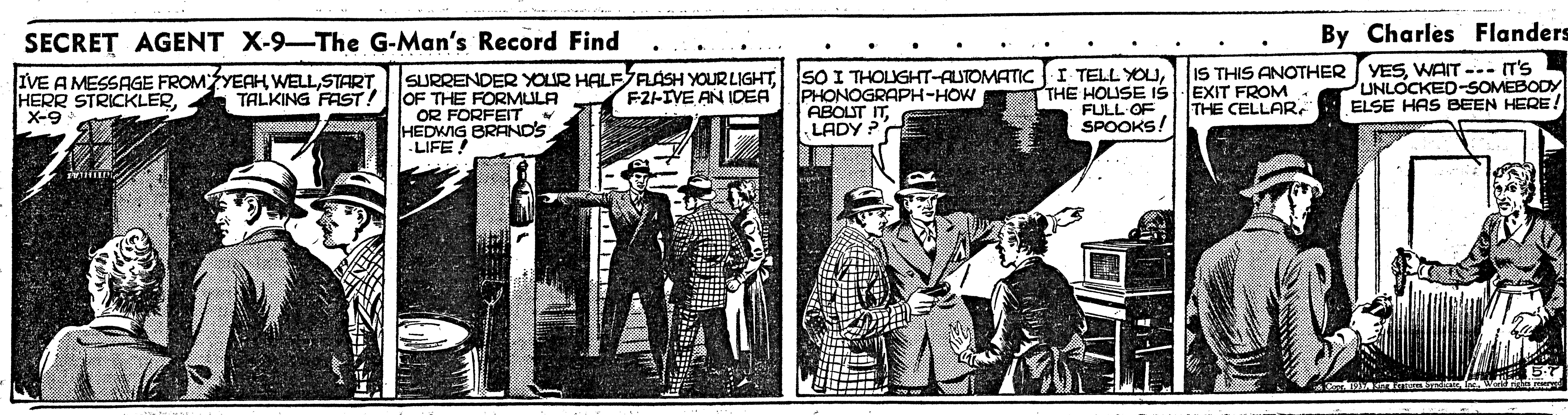 Secret Agent X-9 Comic Strip 1937-05-07 | Comics Kingdom