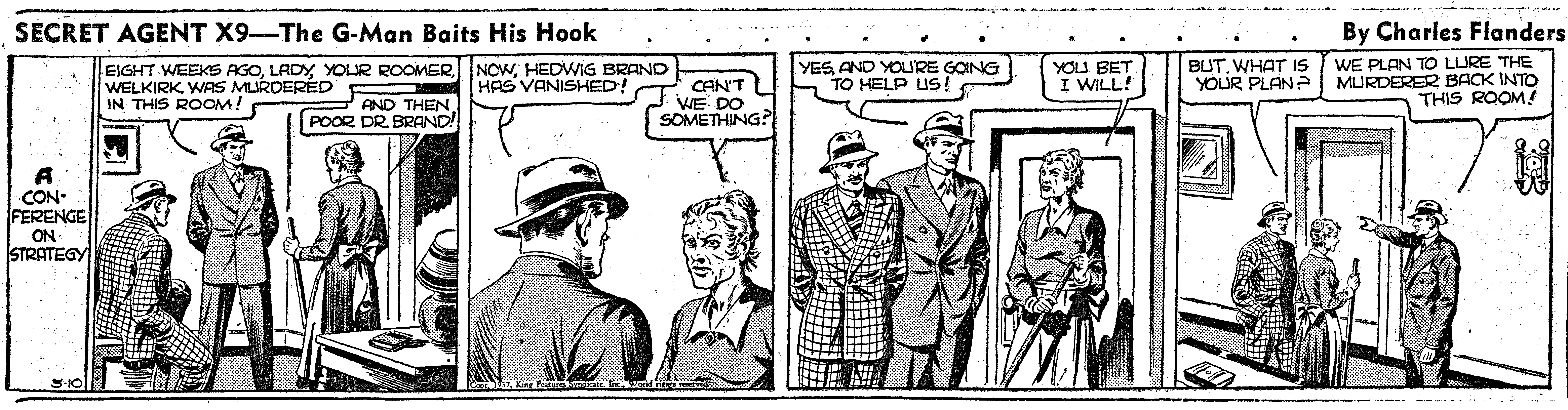 Secret Agent X-9 Comic Strip 1937-05-10 | Comics Kingdom