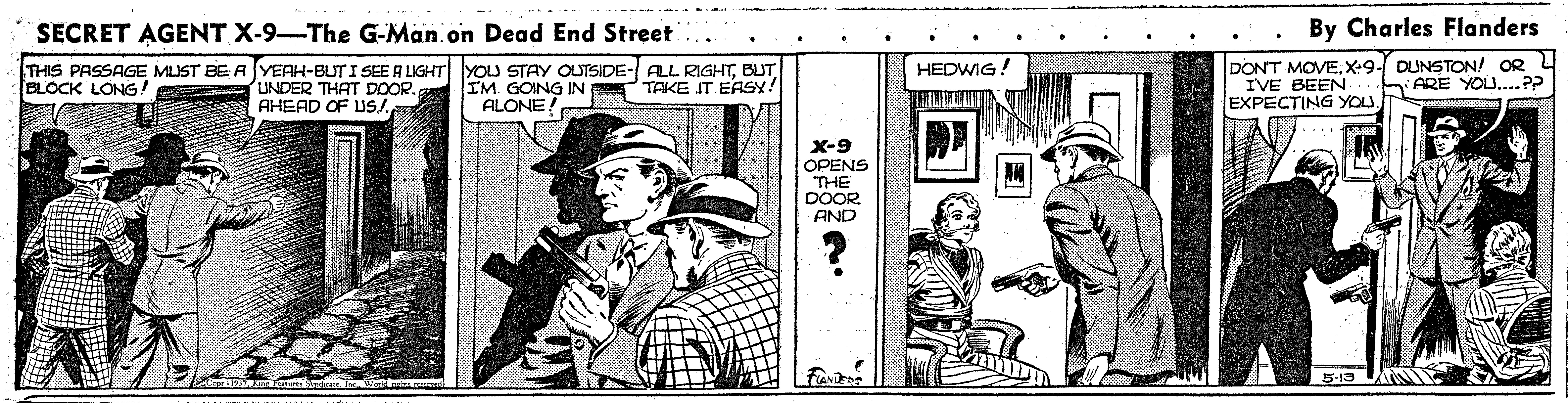 Secret Agent X-9 Comic Strip 1937-05-13 | Comics Kingdom