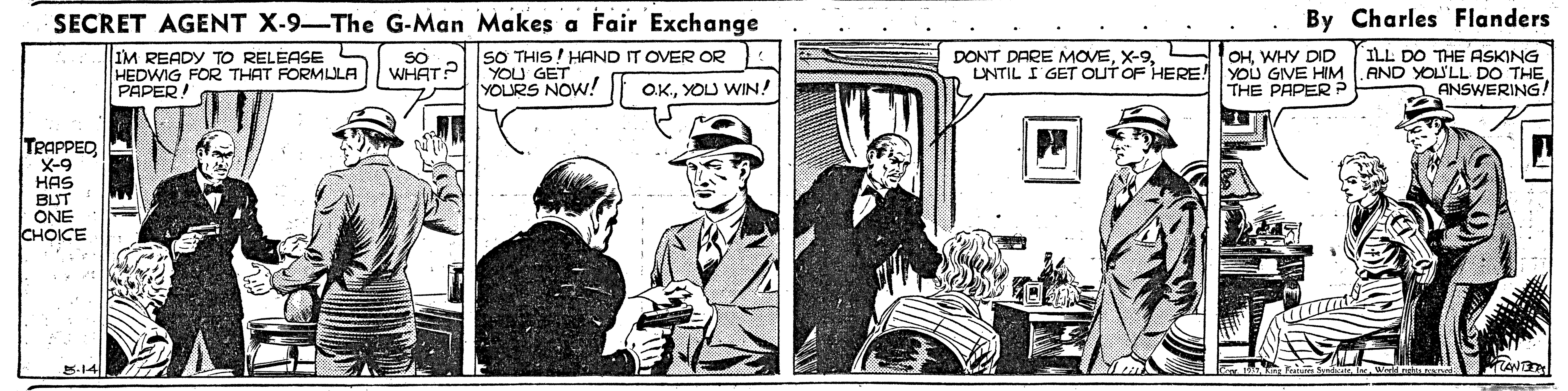 Secret Agent X-9 Comic Strip 1937-05-14 | Comics Kingdom