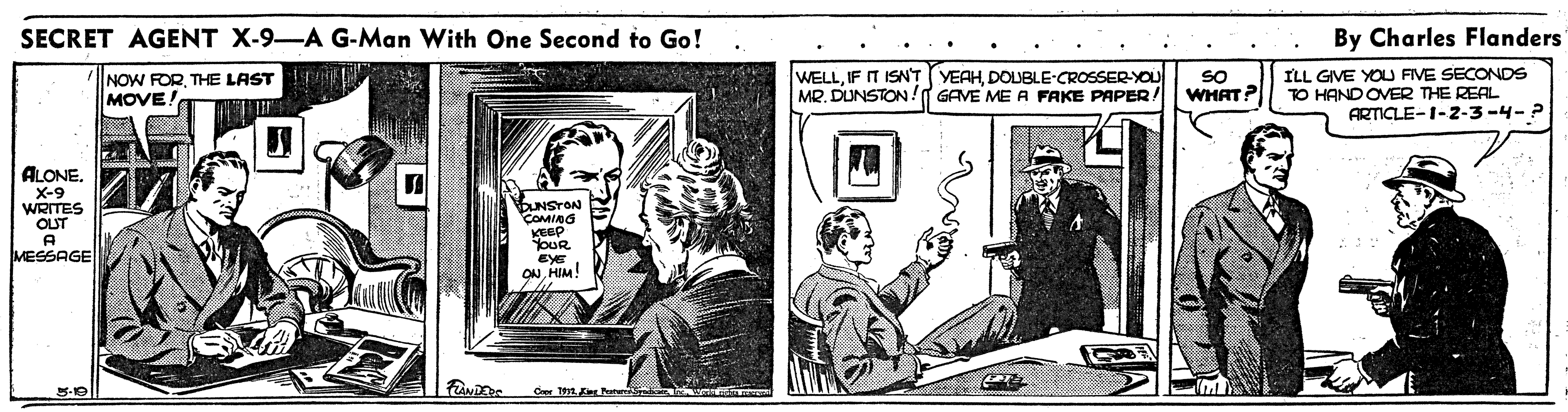 Secret Agent X-9 Comic Strip 1937-05-19 | Comics Kingdom