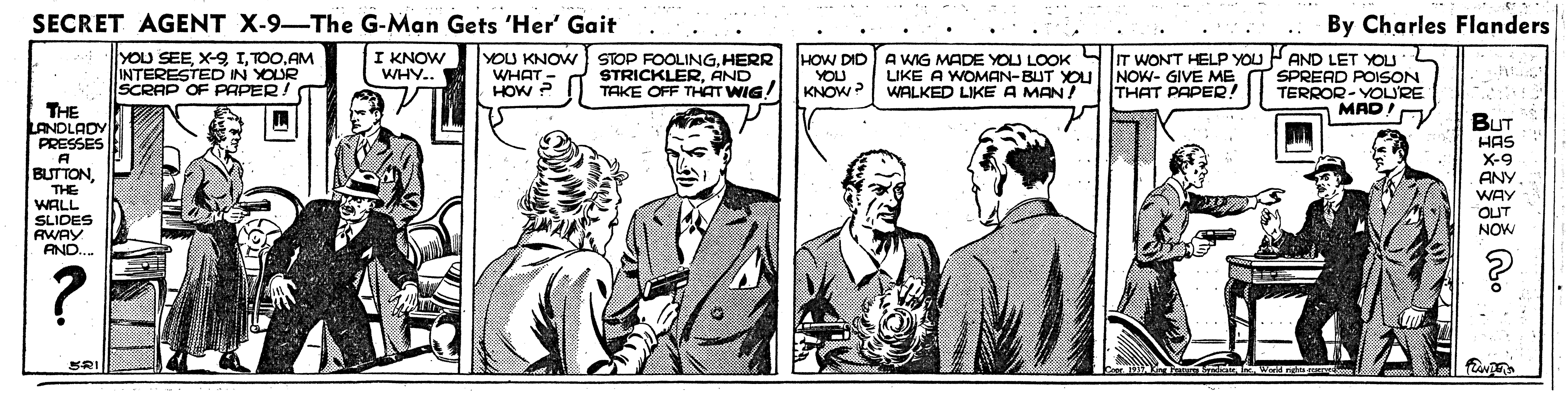 Secret Agent X-9 Comic Strip 1937-05-21 | Comics Kingdom