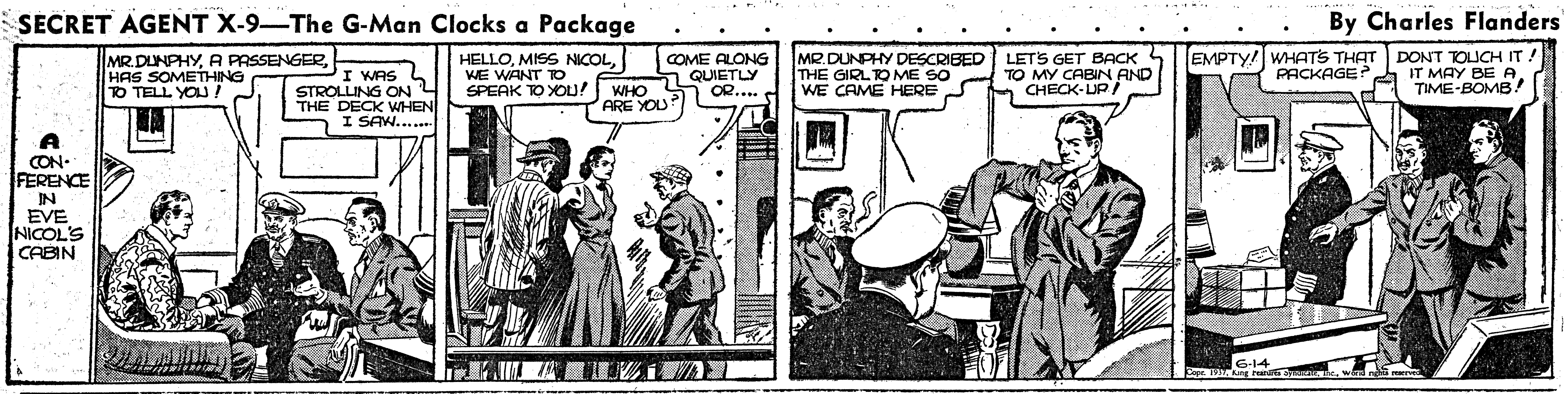 Secret Agent X-9 Comic Strip 1937-06-14 | Comics Kingdom