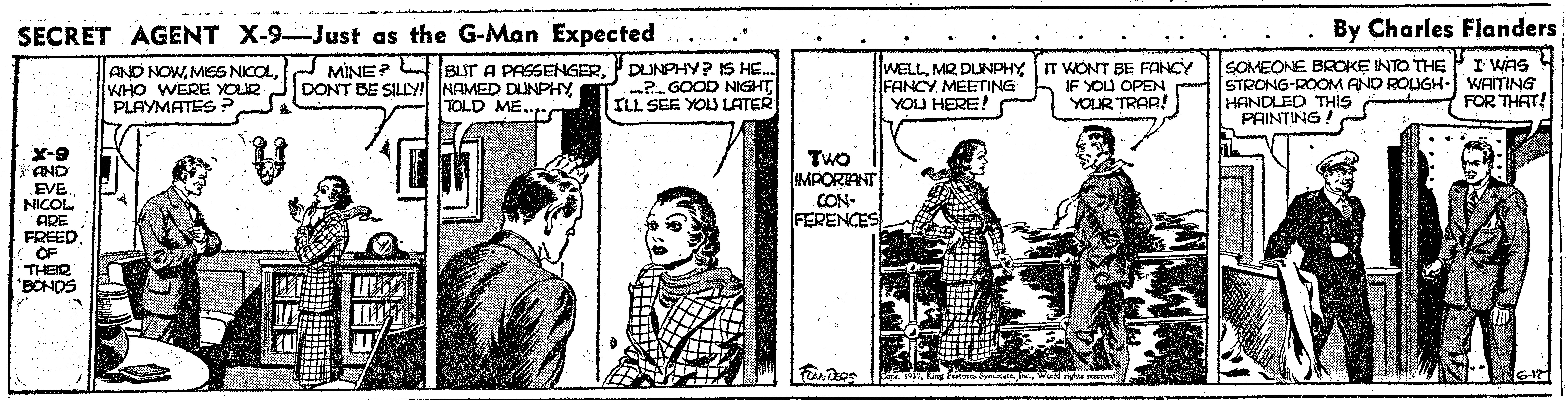 Secret Agent X-9 Comic Strip 1937-06-17 | Comics Kingdom