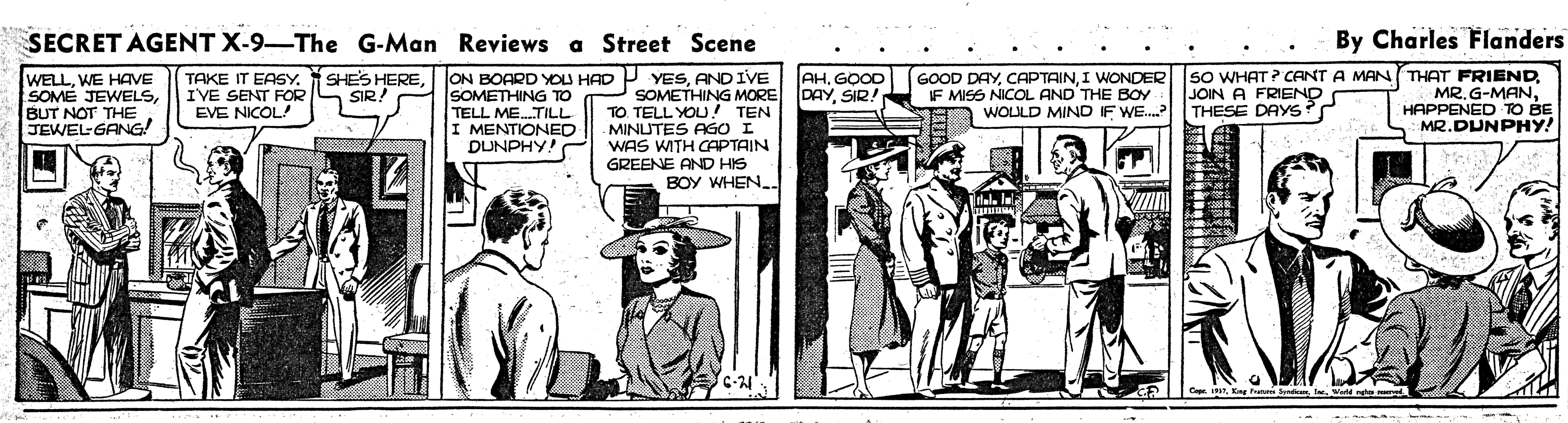 Secret Agent X-9 Comic Strip 1937-06-21 | Comics Kingdom