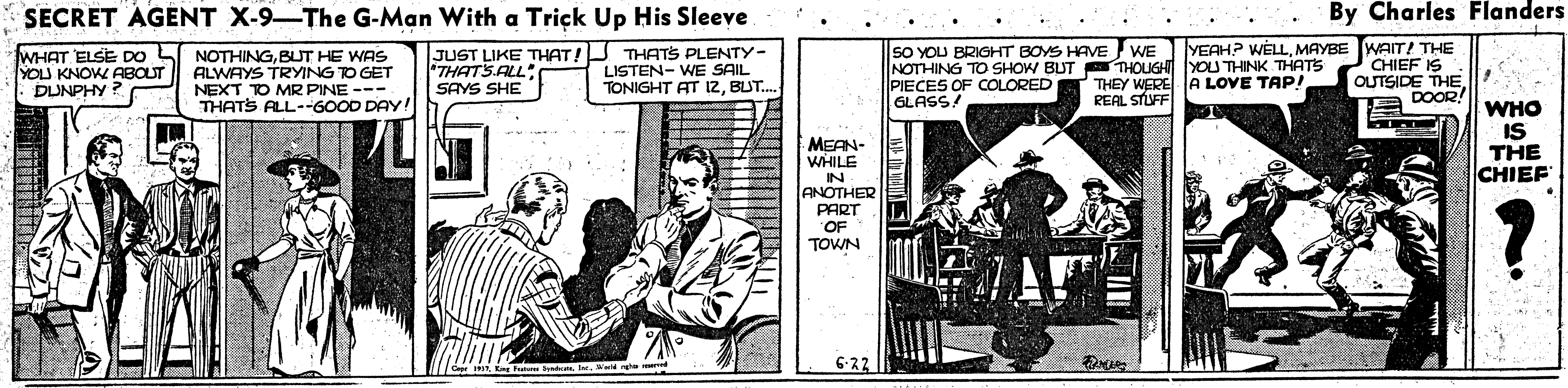 Secret Agent X-9 Comic Strip 1937-06-22 | Comics Kingdom