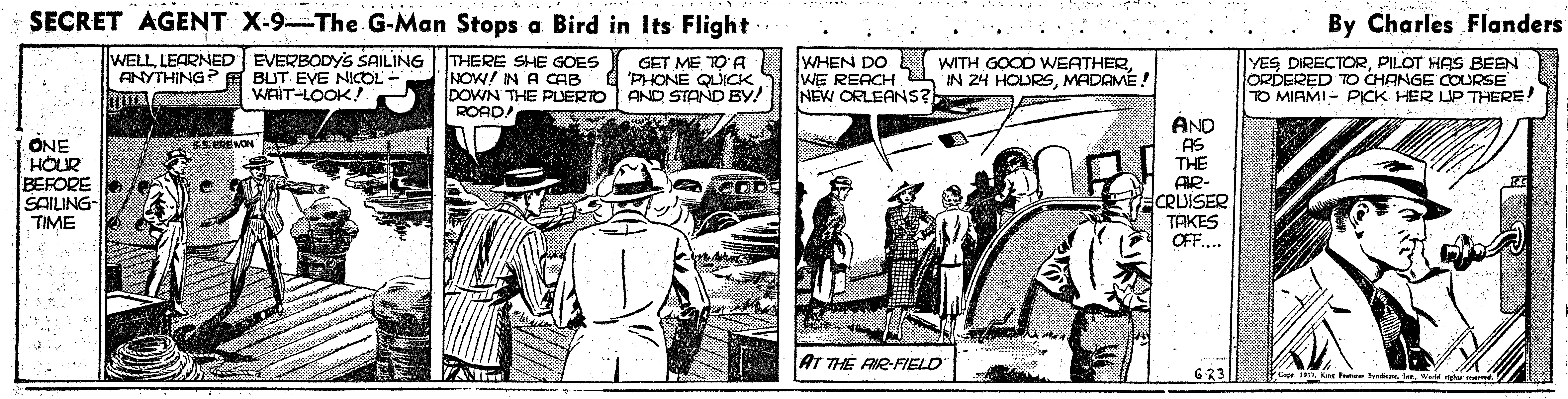Secret Agent X-9 Comic Strip 1937-06-23 | Comics Kingdom