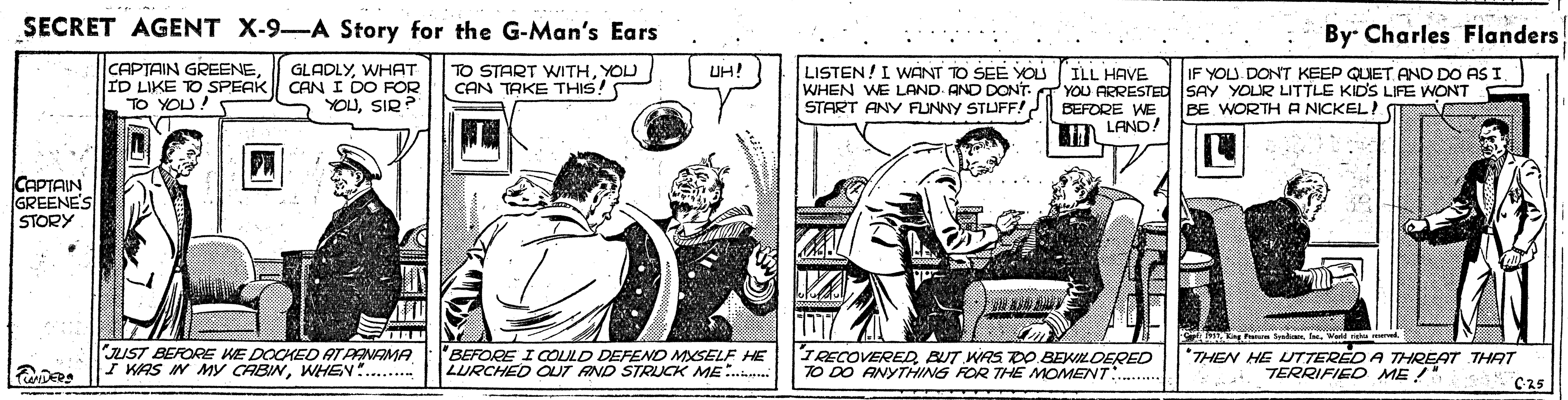 Secret Agent X-9 Comic Strip 1937-06-25 | Comics Kingdom