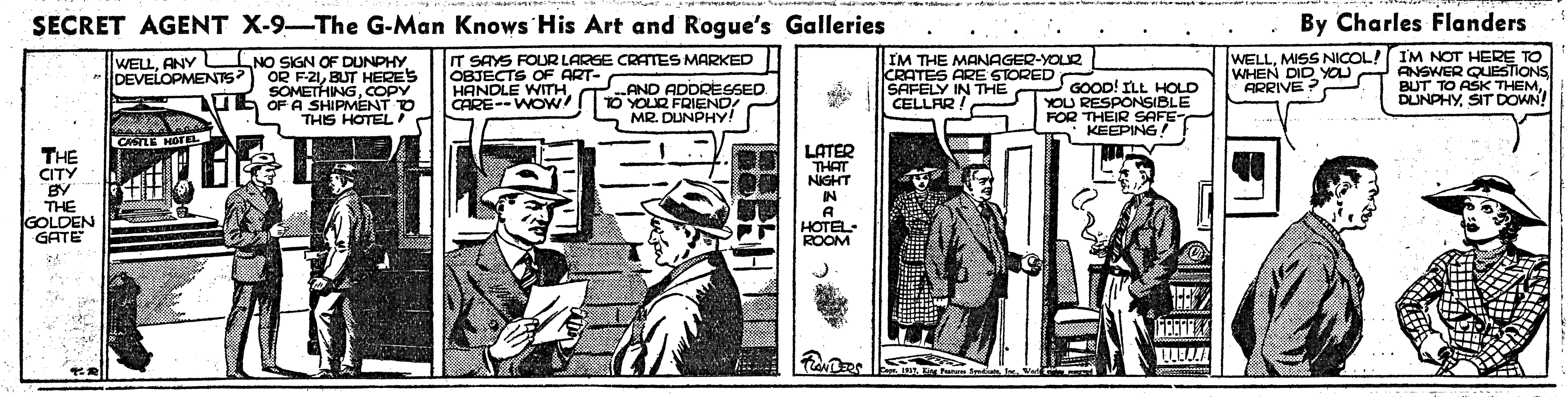 Secret Agent X-9 Comic Strip 1937-07-02 | Comics Kingdom