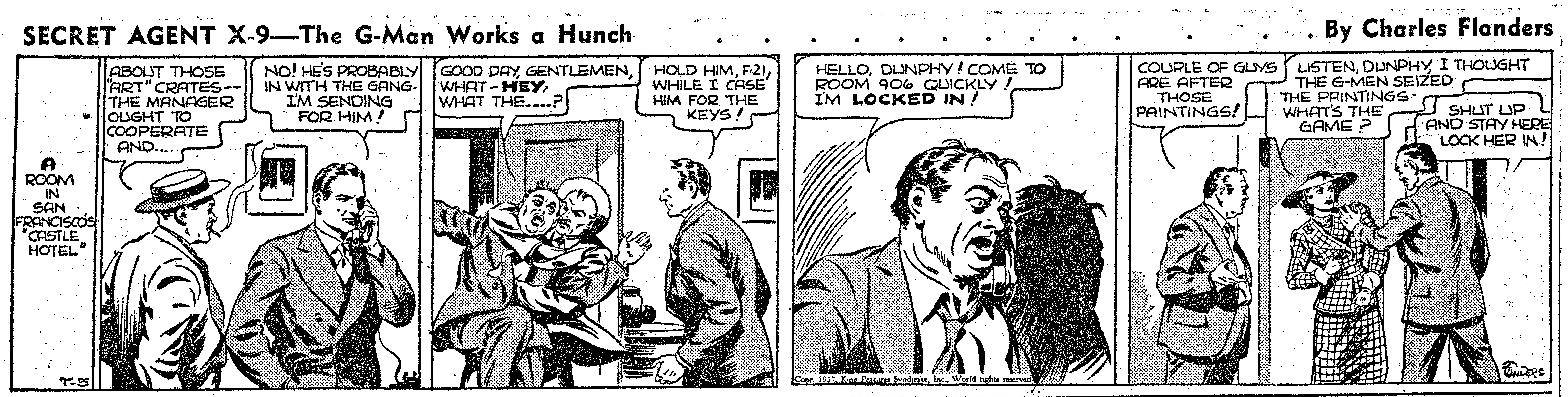 Secret Agent X-9 Comic Strip 1937-07-05 | Comics Kingdom
