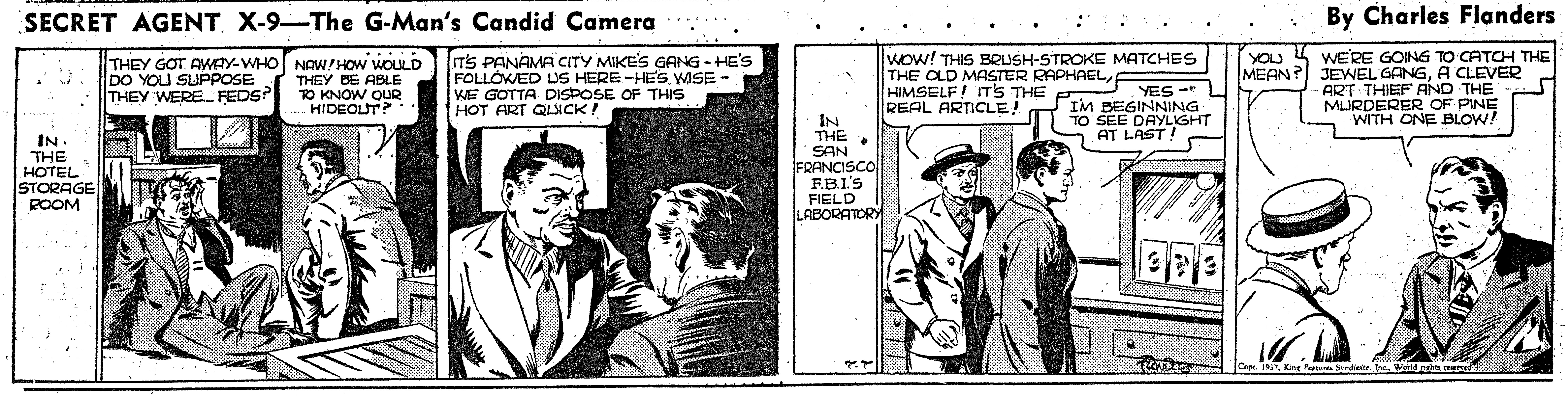Secret Agent X-9 Comic Strip 1937-07-07 | Comics Kingdom