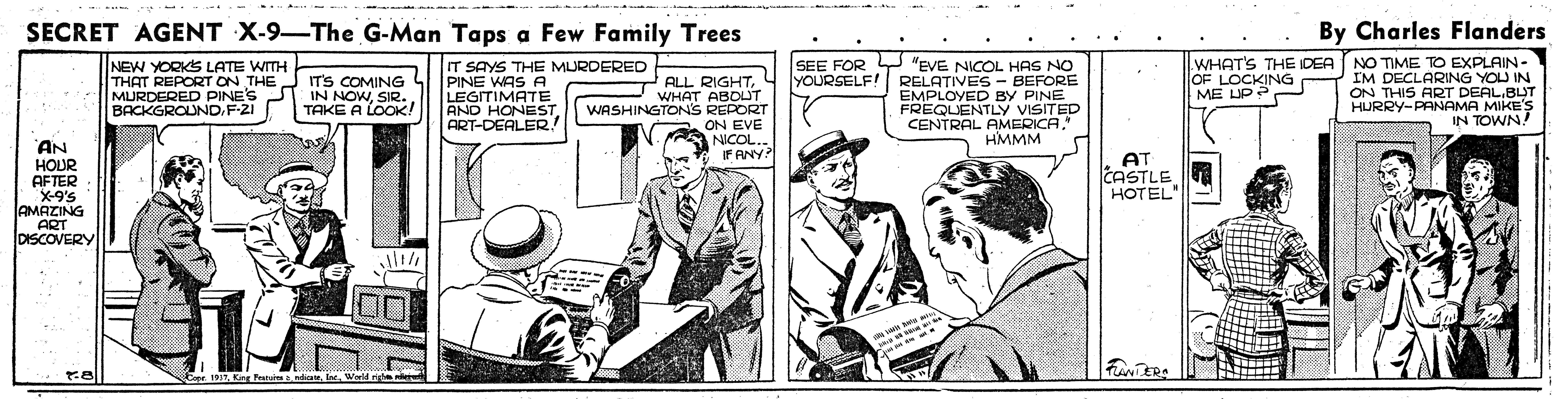 Secret Agent X-9 Comic Strip 1937-07-08 | Comics Kingdom