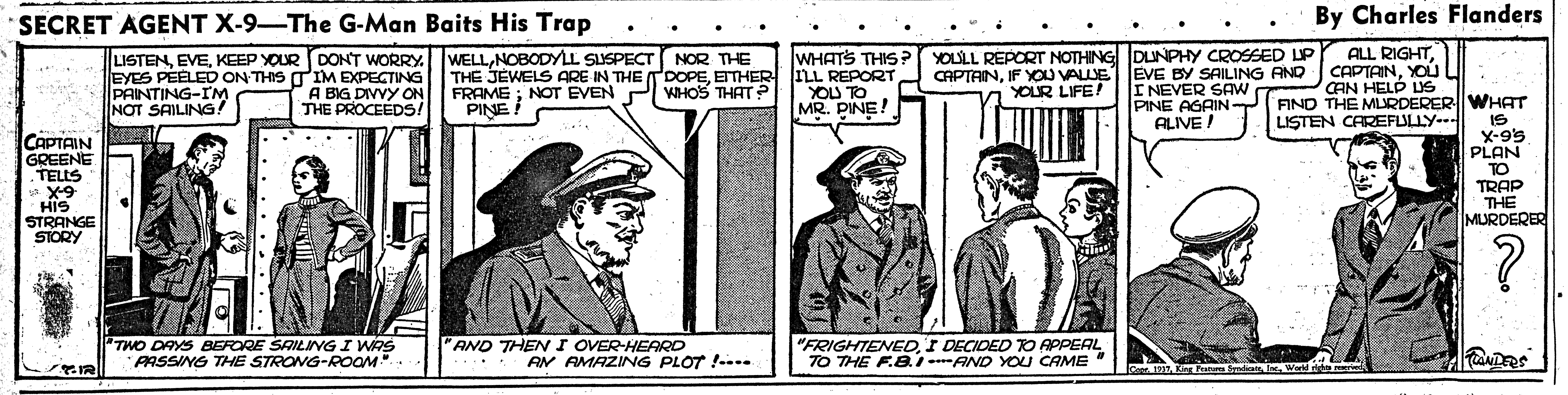 Secret Agent X-9 Comic Strip 1937-07-12 | Comics Kingdom