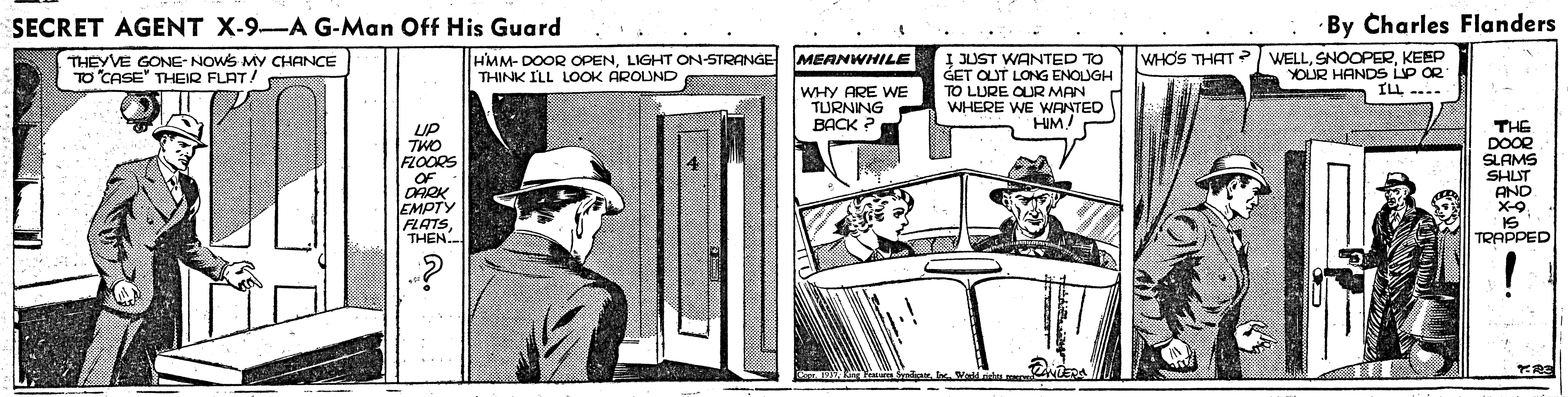 Secret Agent X-9 Comic Strip 1937-07-23 | Comics Kingdom