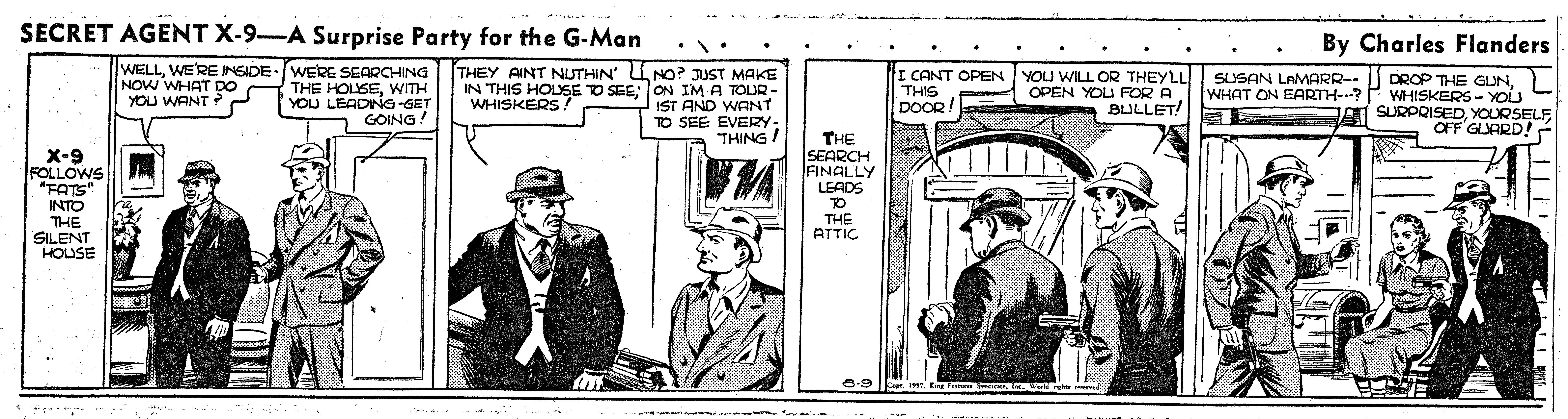Secret Agent X-9 Comic Strip 1937-08-09 | Comics Kingdom