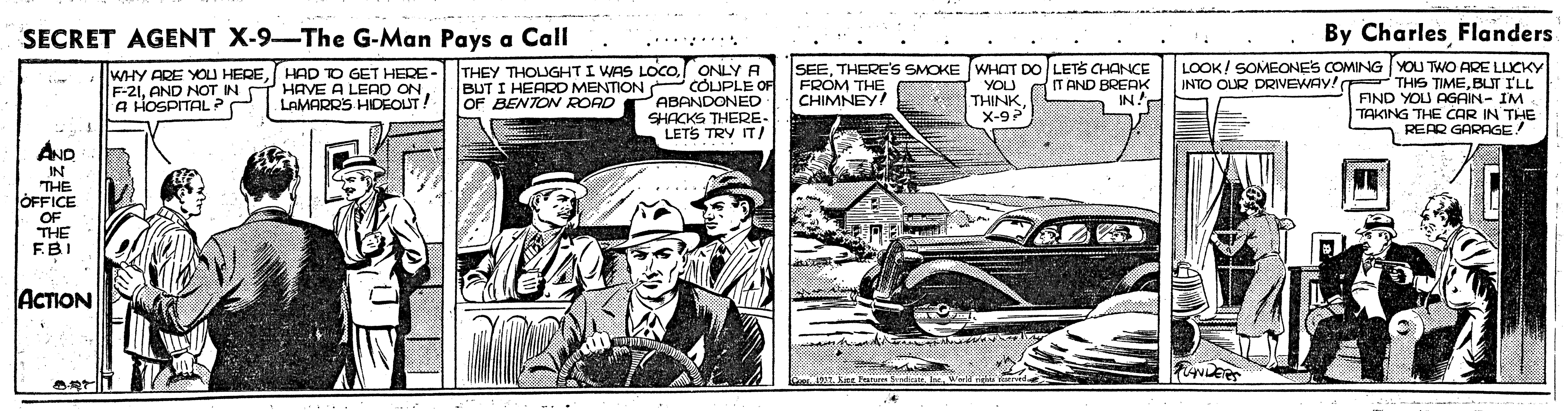 Secret Agent X-9 Comic Strip 1937-08-27 | Comics Kingdom