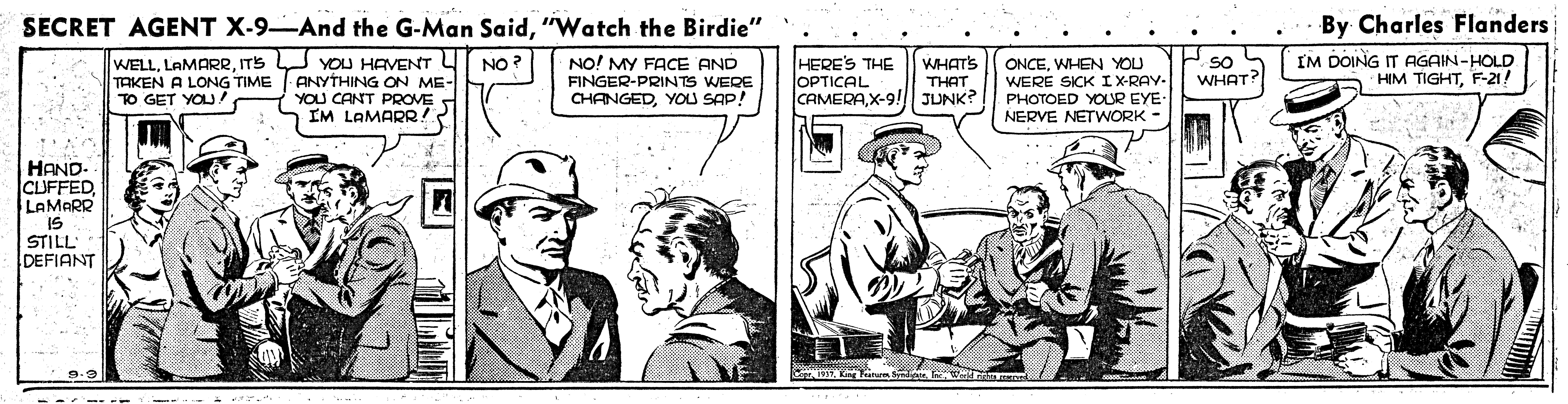 Secret Agent X-9 Comic Strip 1937-09-09 | Comics Kingdom