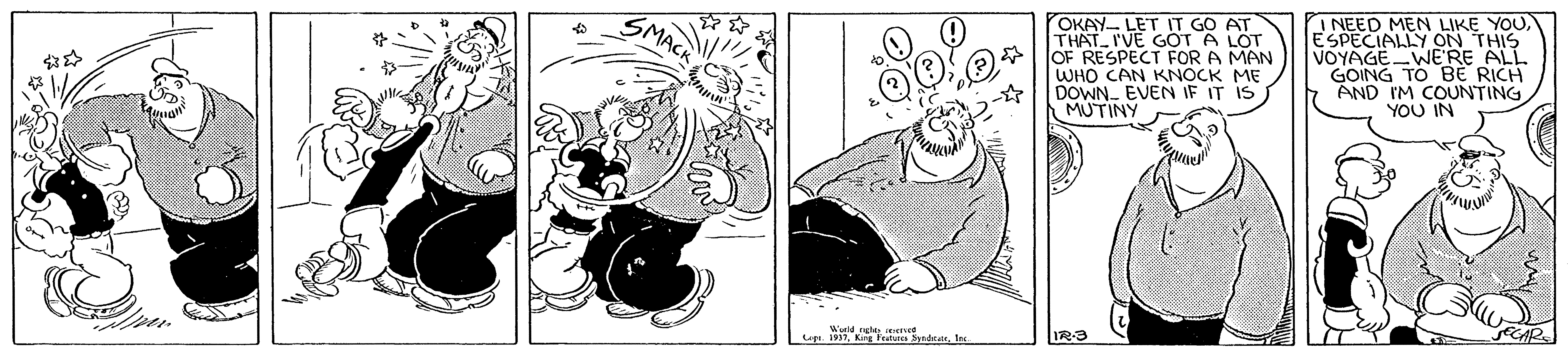 Popeye Comic Strip 1937-12-03 | Comics Kingdom
