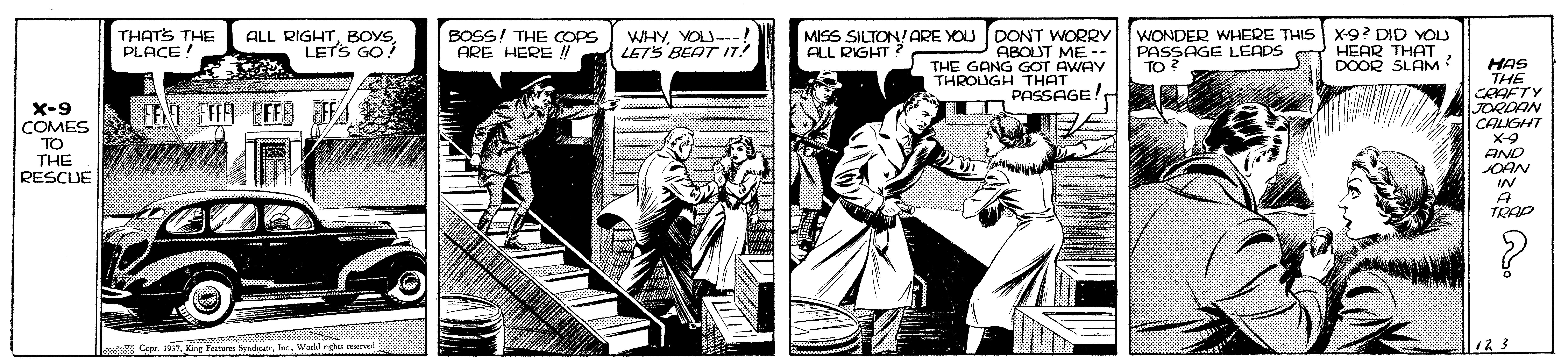 Secret Agent X-9 Comic Strip 1937-12-03 | Comics Kingdom