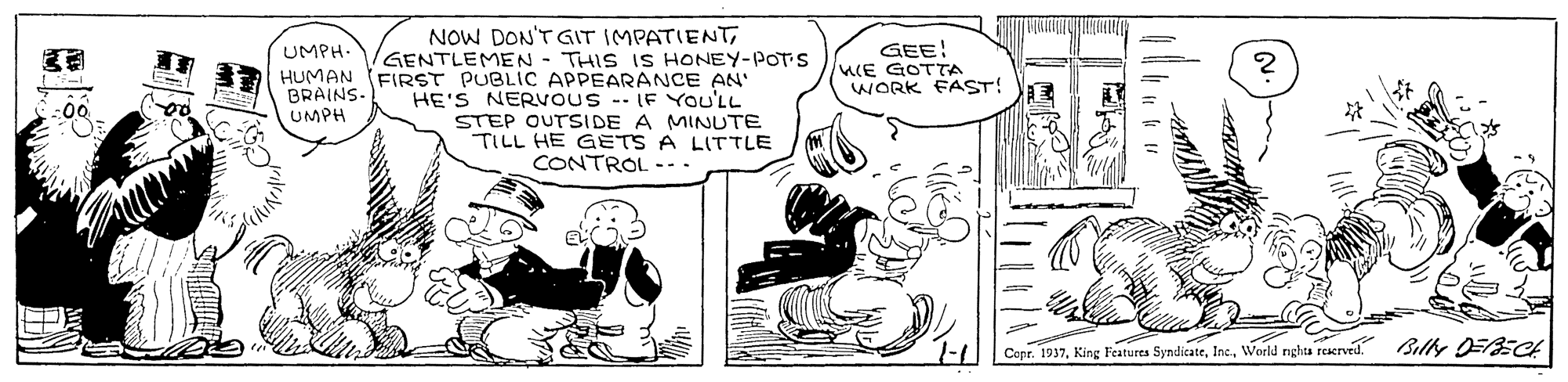 Barney Google And Snuffy Smith Vintage Comic Strip 1938-01-01 | Comics ...