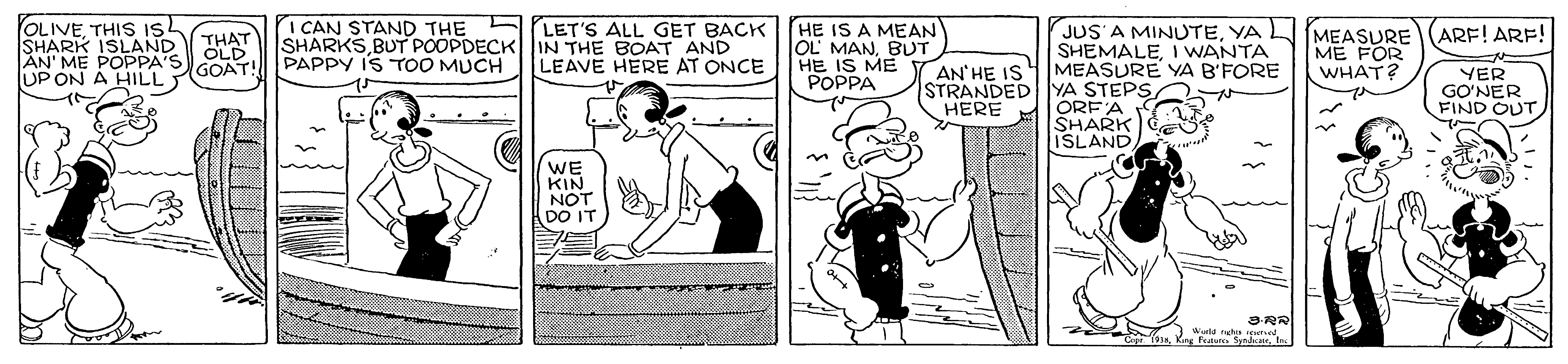 Popeye Comic Strip 1938-03-22 | Comics Kingdom