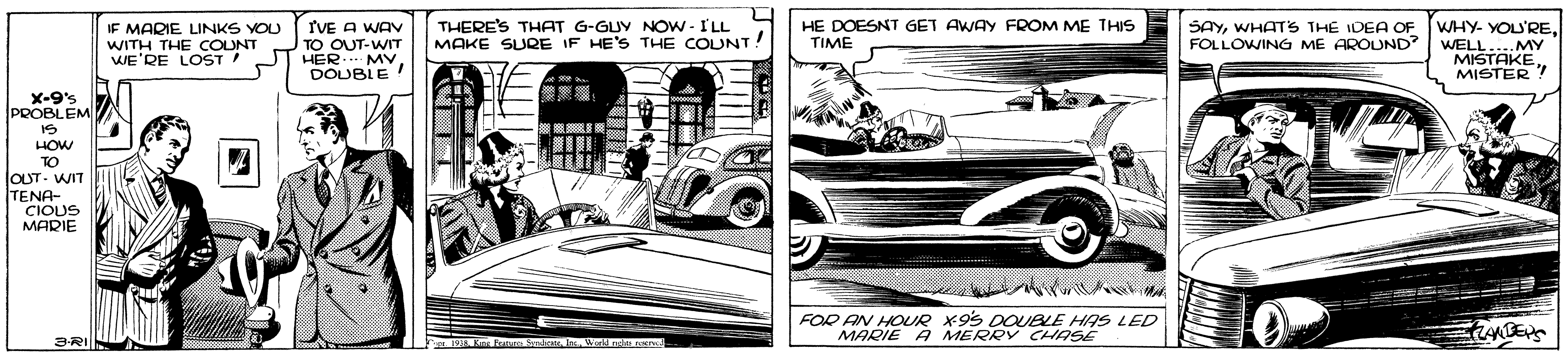Secret Agent X-9 Comic Strip 1938-03-21 | Comics Kingdom