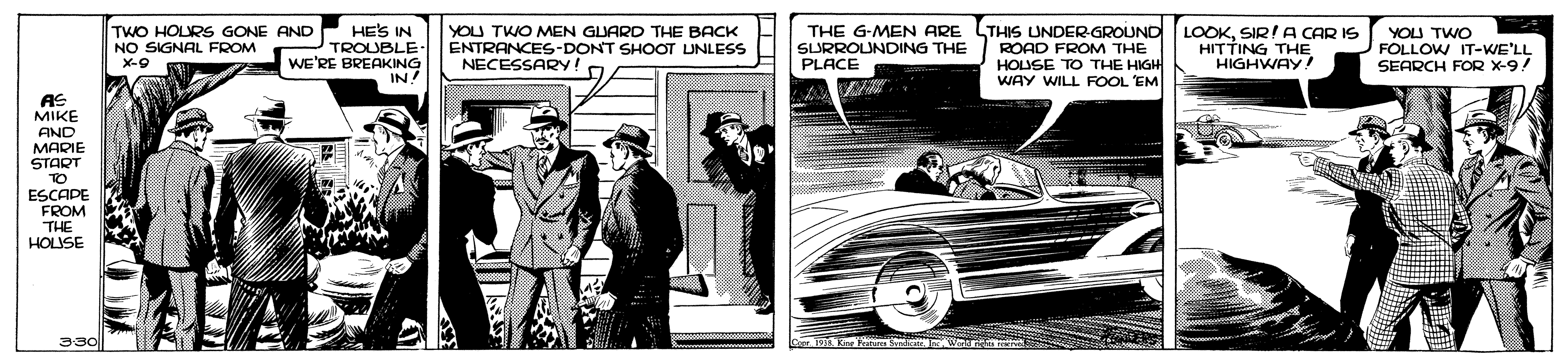 Secret Agent X-9 Comic Strip 1938-03-30 | Comics Kingdom