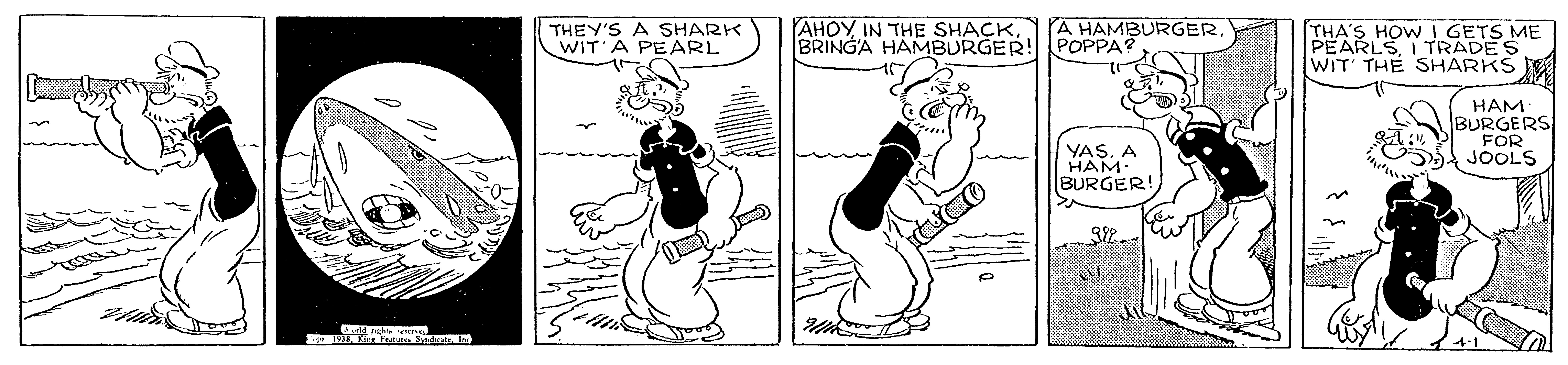 Popeye Comic Strip 1938-04-01 | Comics Kingdom
