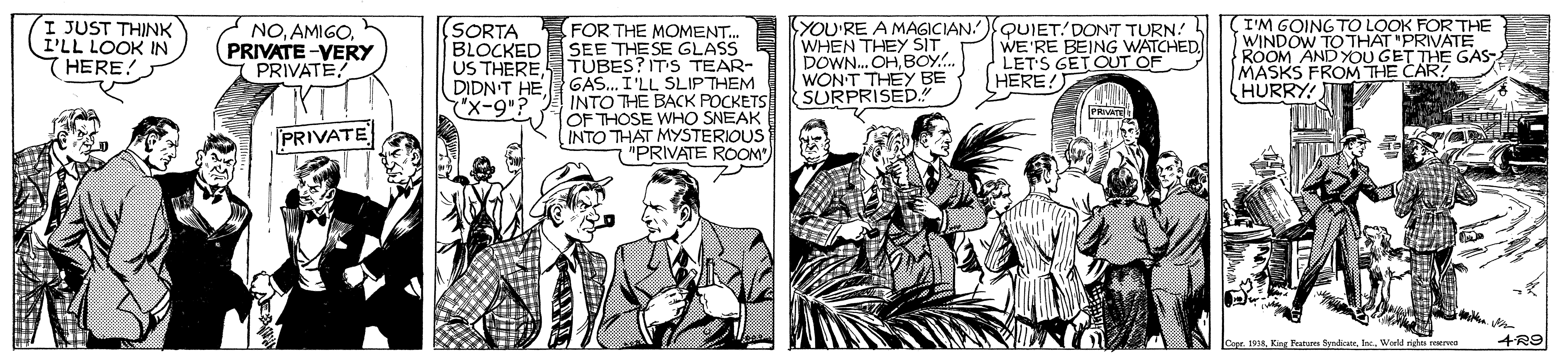 Secret Agent X-9 Comic Strip 1938-04-29 | Comics Kingdom