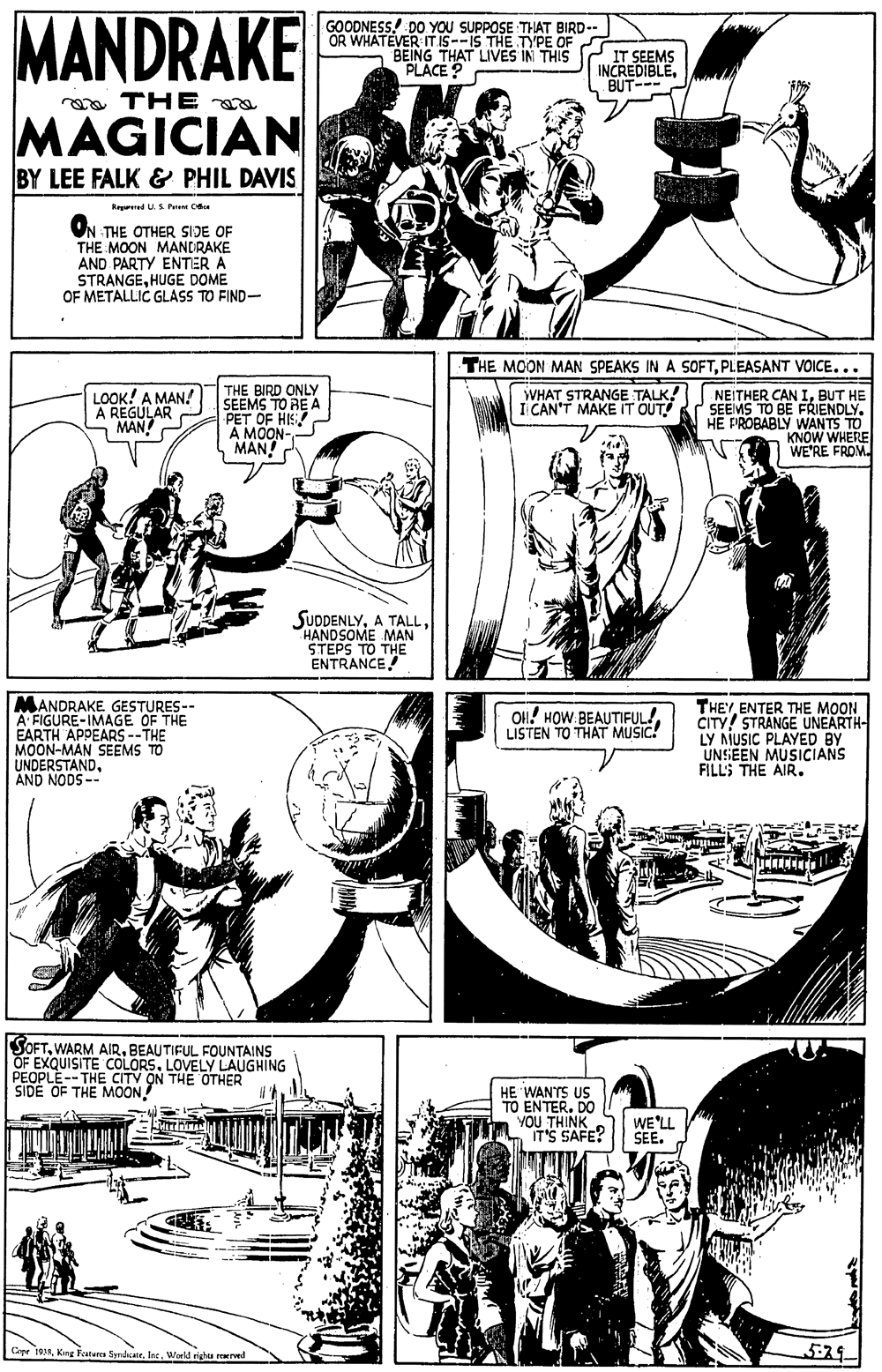 Mandrake The Magician Vintage Sundays Comic Strip 1938-05-29 | Comics ...