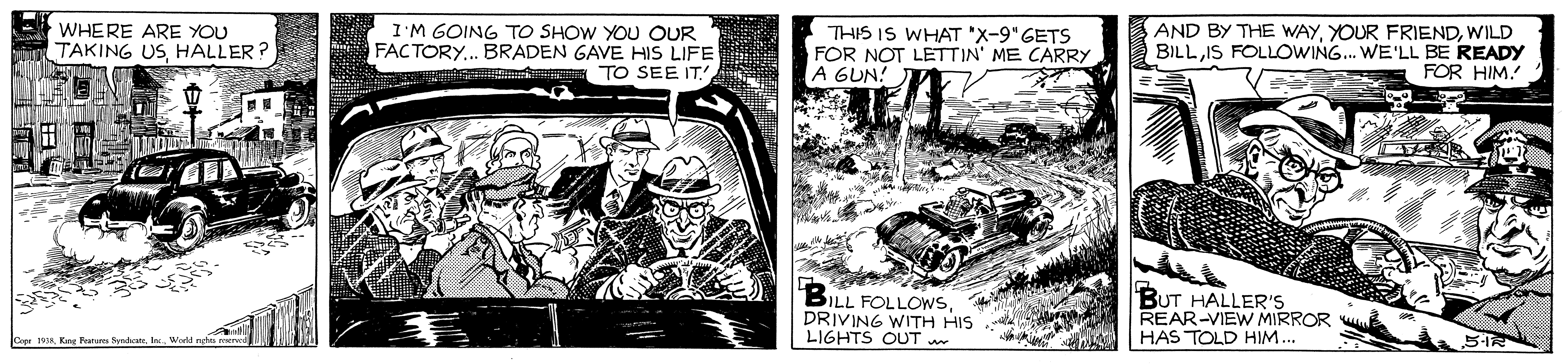 Secret Agent X-9 Comic Strip 1938-05-12 | Comics Kingdom