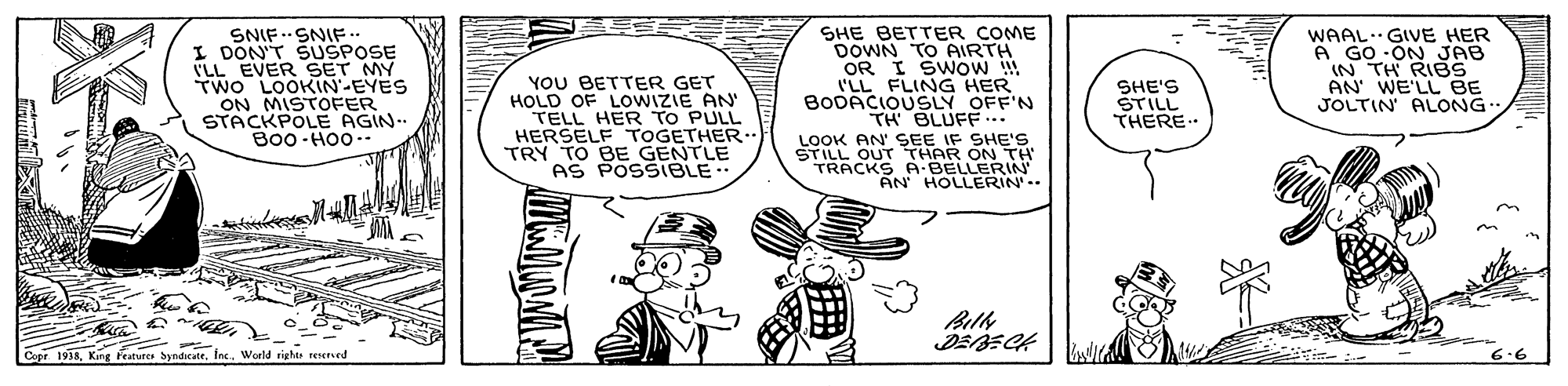 Barney Google And Snuffy Smith Vintage Comic Strip 1938-06-06 | Comics ...