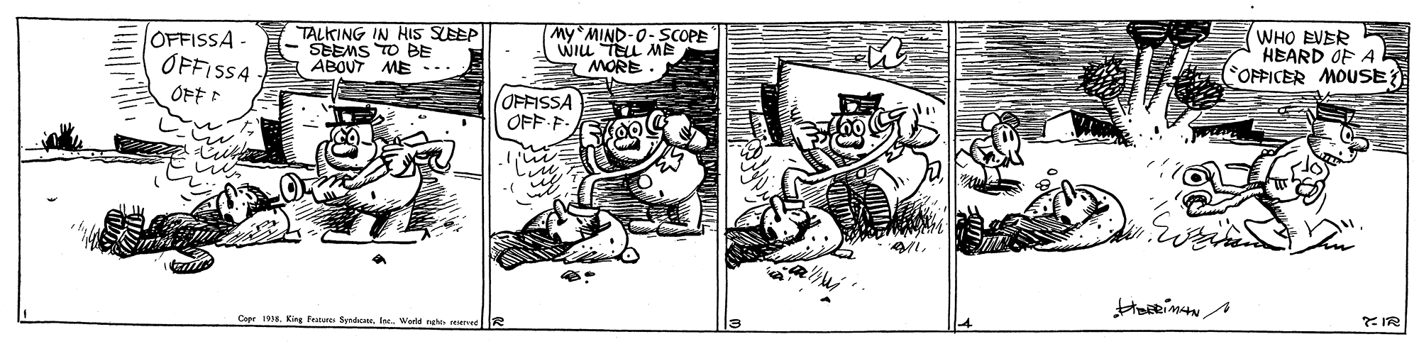 Krazy Kat Comic Strip 1938-07-12 | Comics Kingdom
