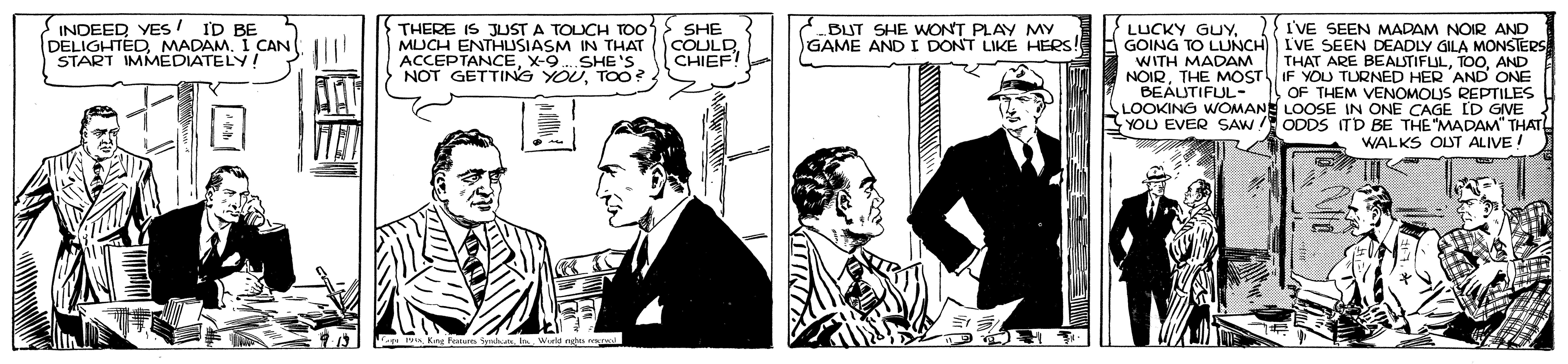 Secret Agent X-9 Comic Strip 1938-09-13 | Comics Kingdom