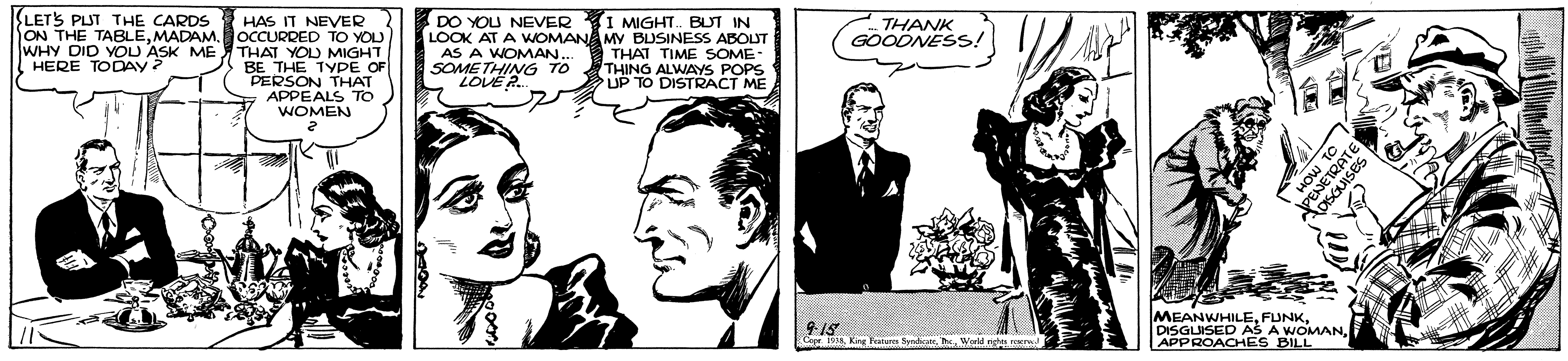 Secret Agent X-9 Comic Strip 1938-09-15 | Comics Kingdom