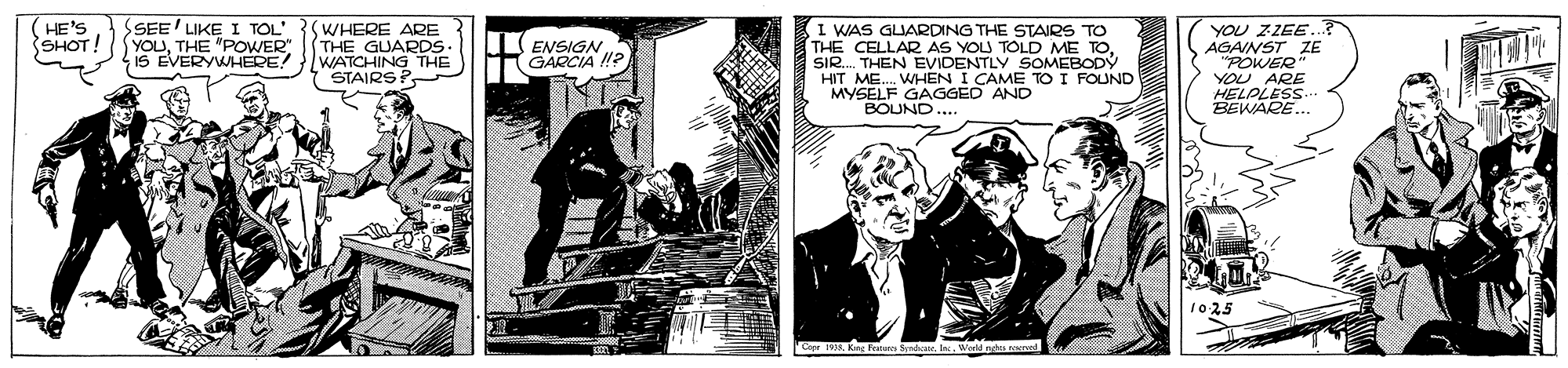Secret Agent X-9 Comic Strip 1938-10-25 | Comics Kingdom