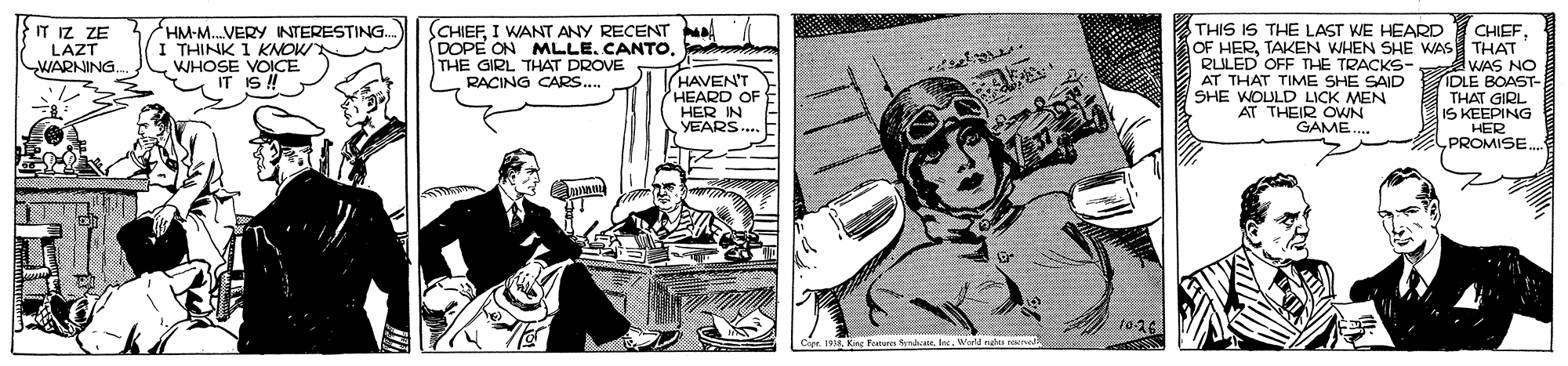 Secret Agent X-9 Comic Strip 1938-10-26 | Comics Kingdom
