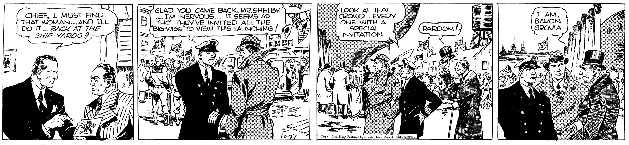 Secret Agent X-9 Comic Strip 1938-10-27 | Comics Kingdom