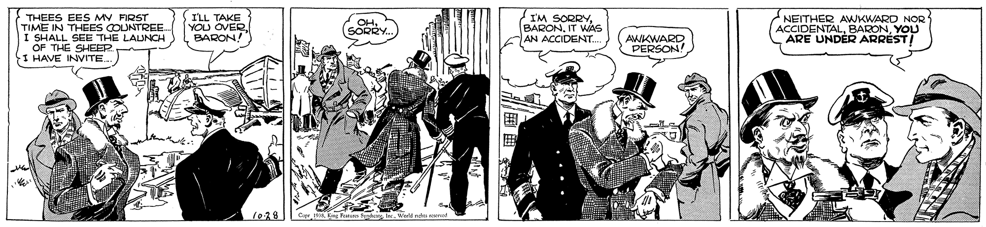 Secret Agent X-9 Comic Strip 1938-10-28 | Comics Kingdom