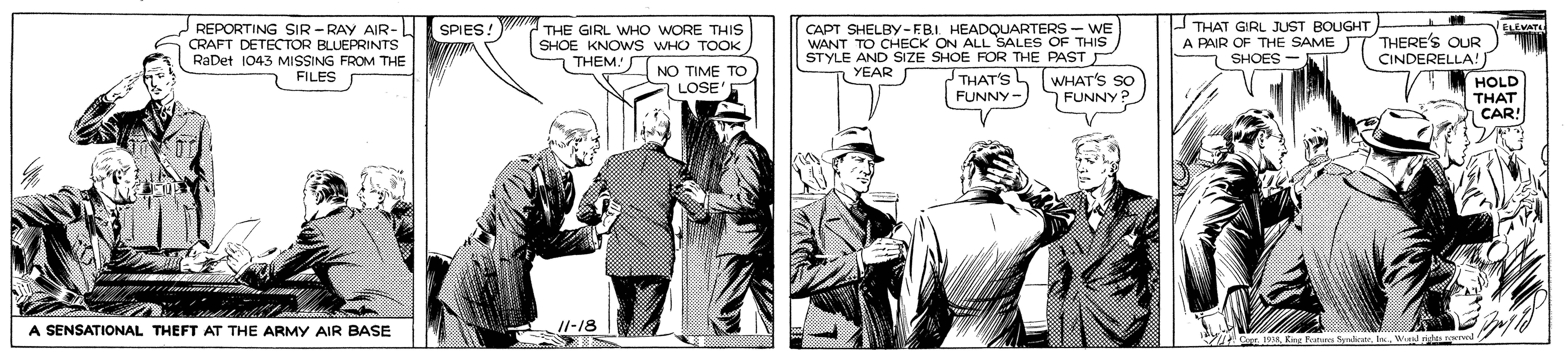 Secret Agent X-9 Comic Strip 1938-11-18 | Comics Kingdom