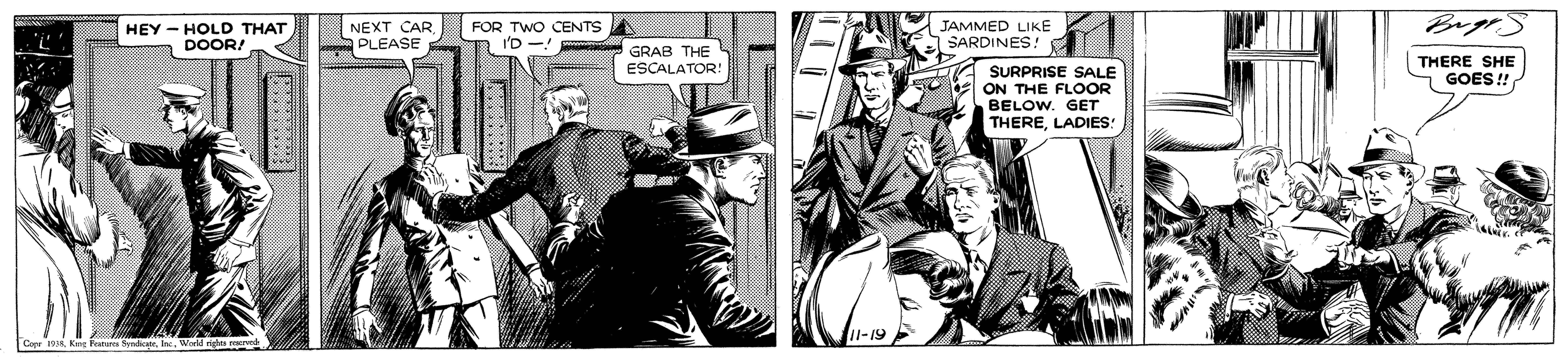 Secret Agent X-9 Comic Strip 1938-11-19 | Comics Kingdom