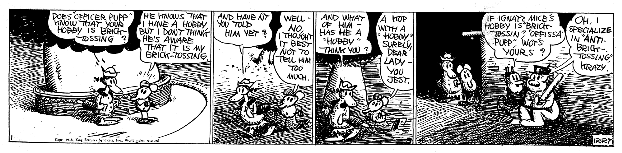 Krazy Kat Comic Strip 1938-12-27 | Comics Kingdom