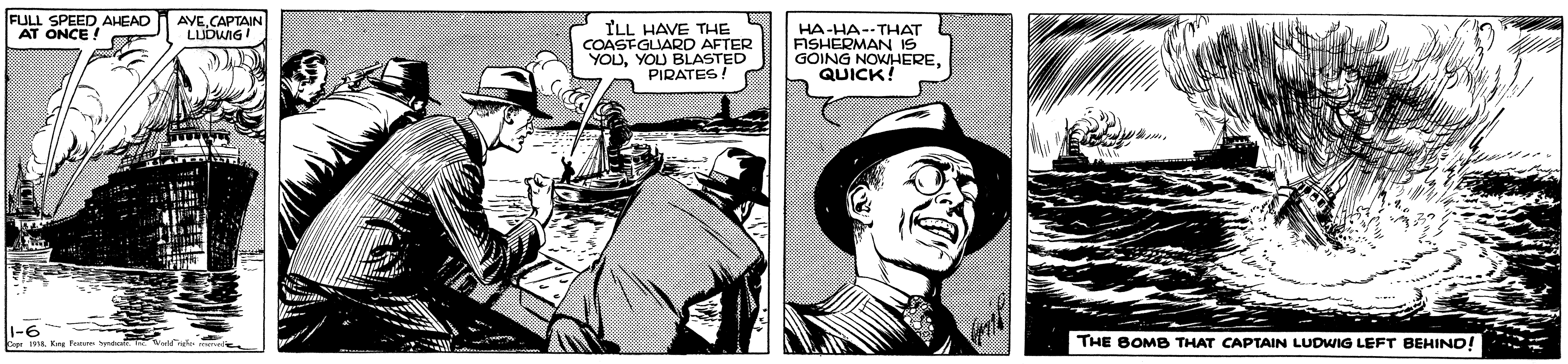 Secret Agent X-9 Comic Strip 1939-01-06 | Comics Kingdom