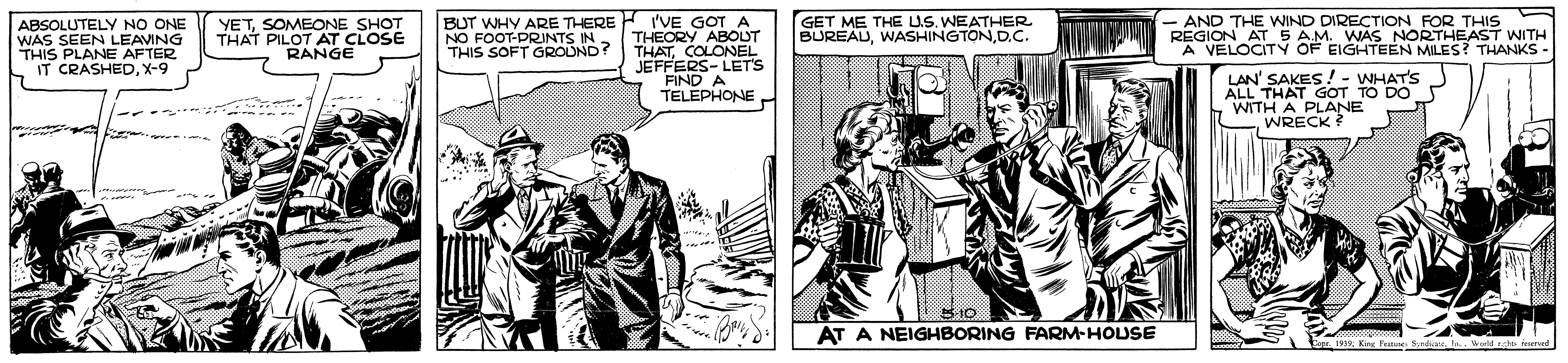 Secret Agent X-9 Comic Strip 1939-05-10 | Comics Kingdom