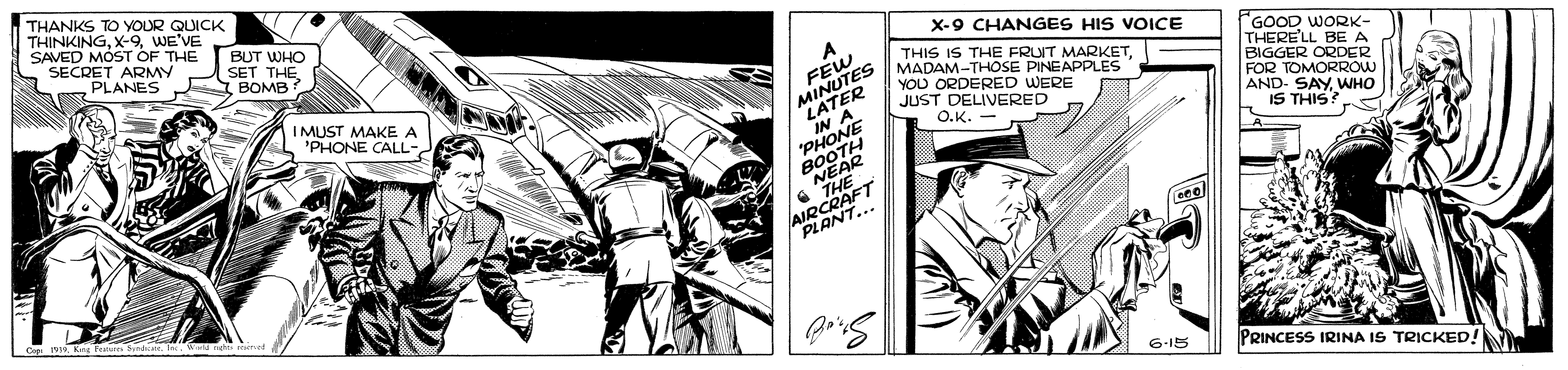 Secret Agent X-9 Comic Strip 1939-06-15 | Comics Kingdom