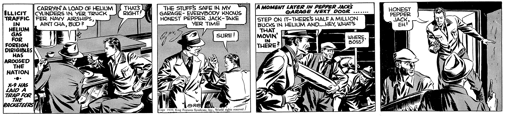 Secret Agent X-9 Comic Strip 1939-08-28 | Comics Kingdom