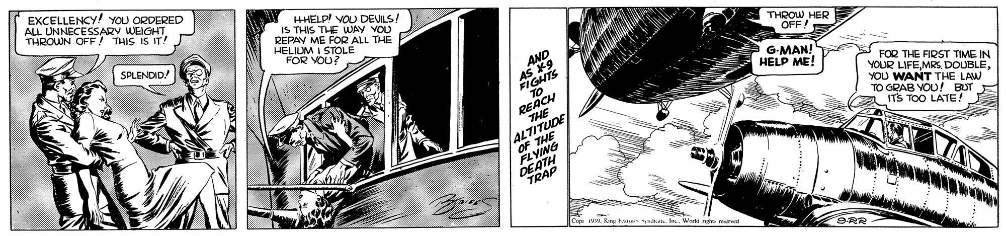 Secret Agent X-9 Comic Strip 1939-09-22 | Comics Kingdom