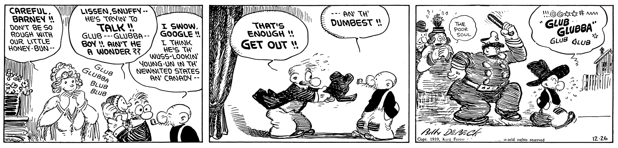 Barney Google And Snuffy Smith Comic Strip 1939-12-26 | Comics Kingdom